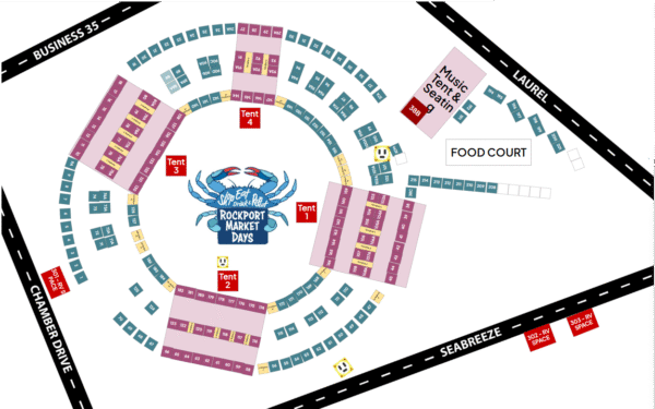 Rockport Market Days Map - ACM Texas